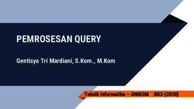 Pertemuan 2 - Pemrosesan Query - Repository